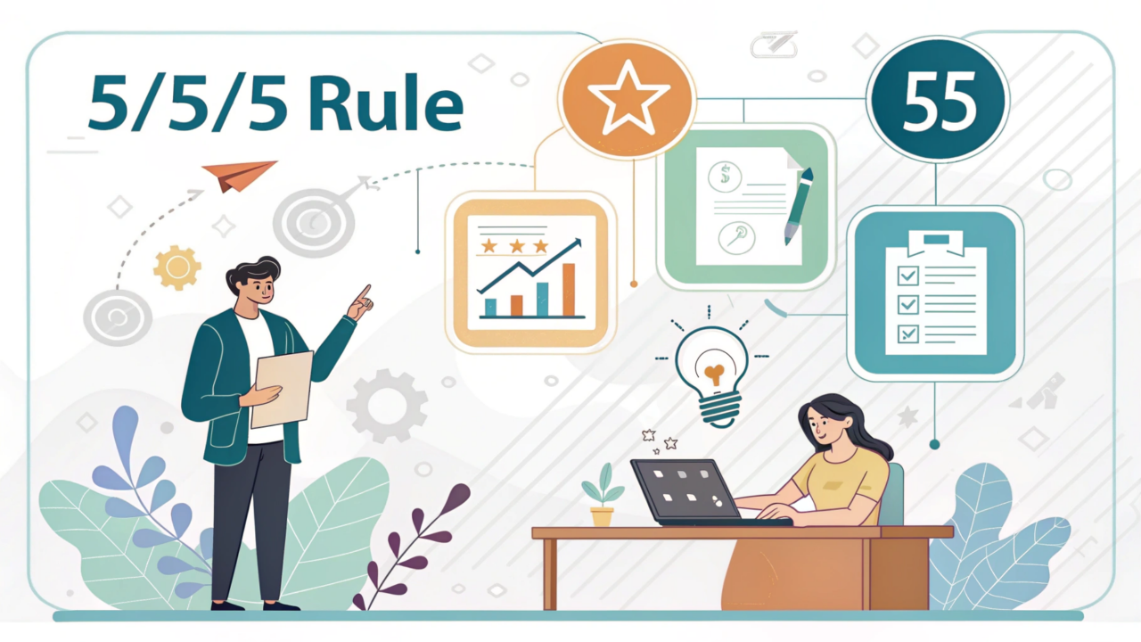 What is the 5 5 5 rule in PowerPoint? - PopAi