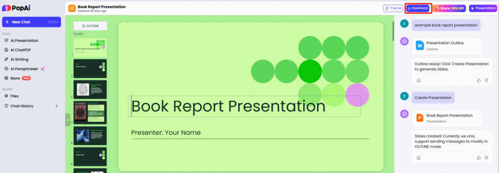Convert PDF to PPT with AI in Seconds - PopAi