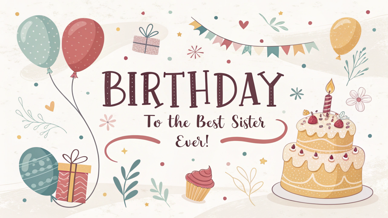 190+ Heartwarming Birthday Wishes for Sister to Make Her Feel Special ...