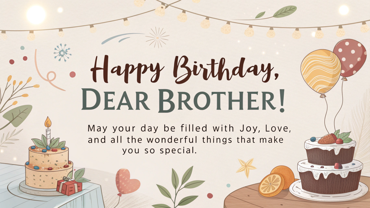 200 Heartfelt Birthday Wishes for Brother to Celebrate His Special Day ...