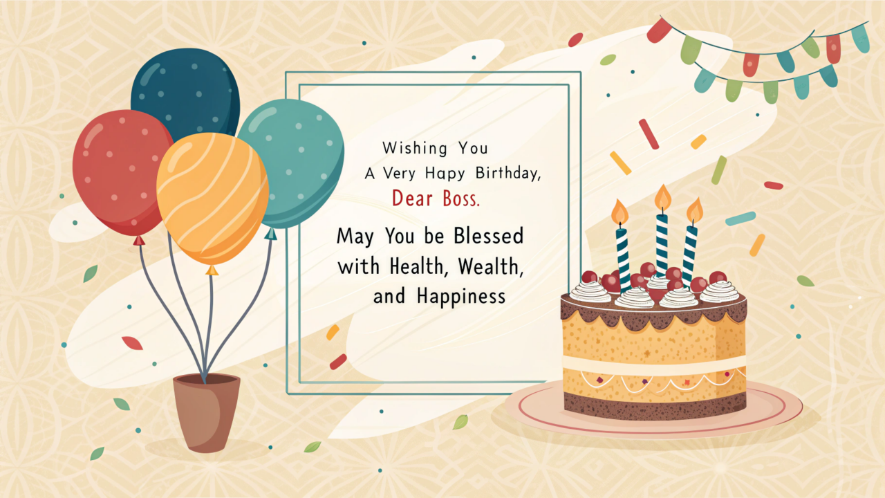 120 Professional and Heartfelt Birthday Wishes with Images for Boss to ...