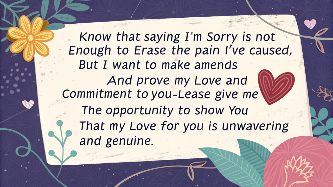 135 Powerful Sorry Messages for Girlfriend to Win Her Back - PopAi