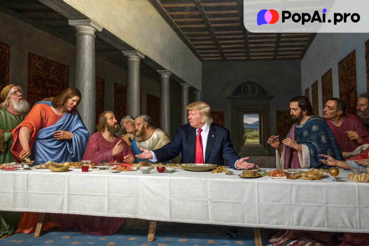 Create Your Own Trump Last Supper AI Image & Explore Stunning ...