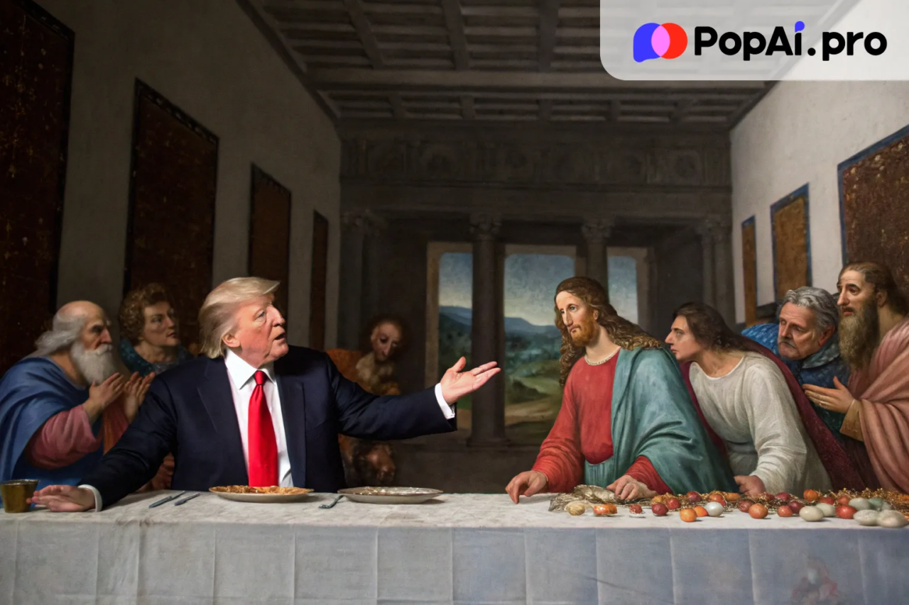 Create Your Own Trump Last Supper AI Image & Explore Stunning ...