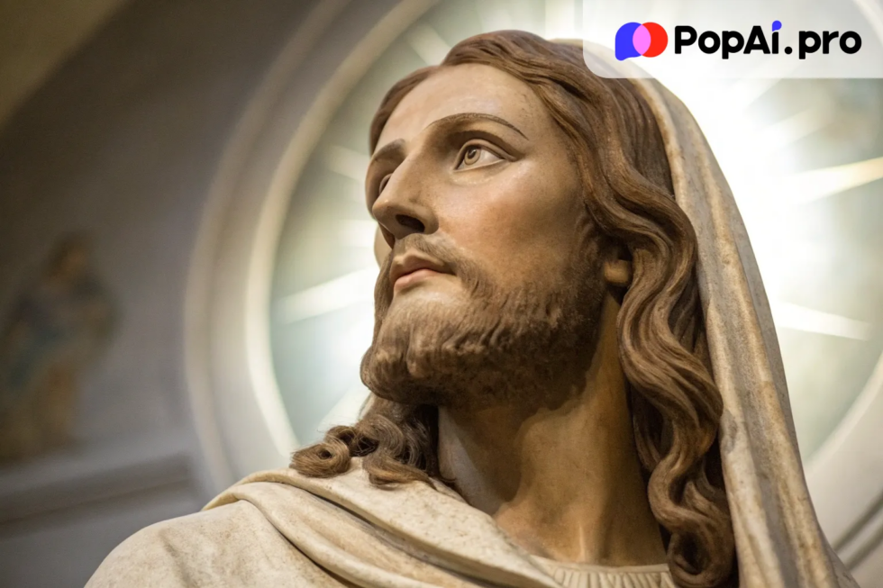 AI-Generated Shroud of Turin: Create Your Own Image of Jesus' Face - PopAi