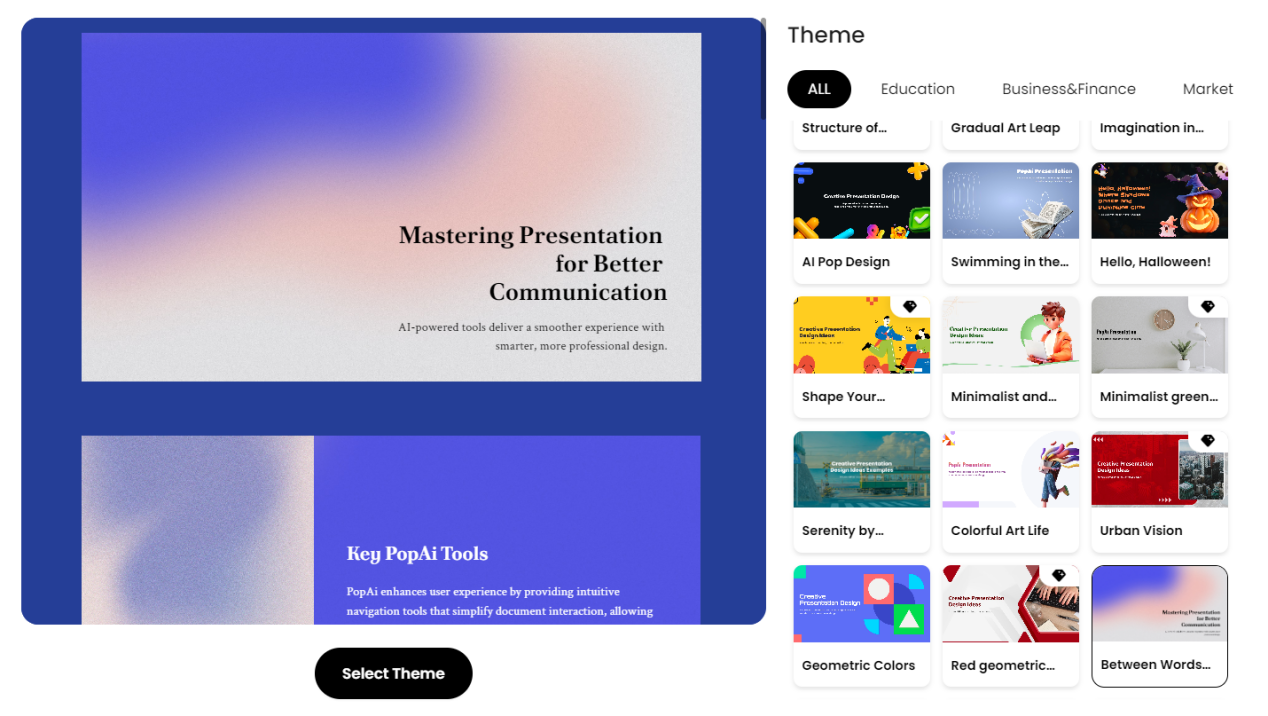 From Design Zero to Hero: Professional Slides by AI - PopAi
