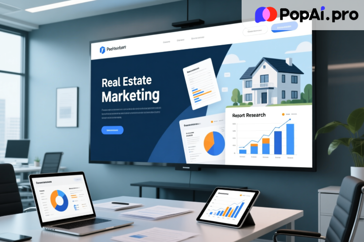 PopAi’s Real Estate PPT Template: Elevate Your Marketing Promotion Game ...