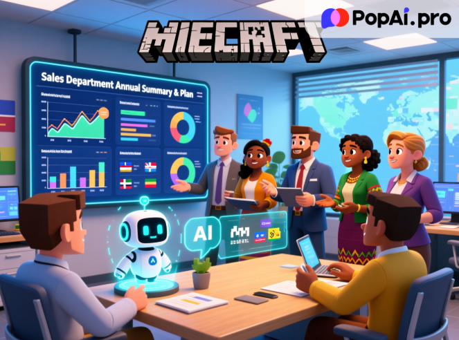 PopAi’s Magic: Ace Sales Dept PPT Summary & Plan Effortlessly - PopAi