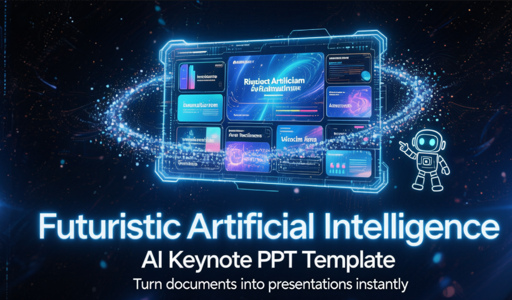 Elevate Talks: PopAi’s Futuristic AI Keynote PPT Template Guide - PopAi
