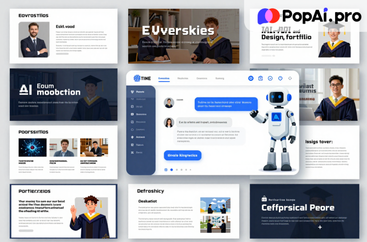 PopAi’s Graduation Design Thesis Portfolio PPT Template: Elevate Your ...