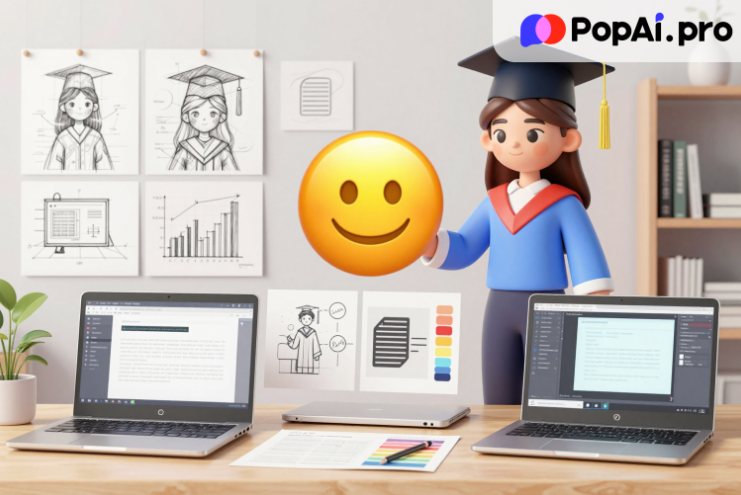 PopAi’s Graduation Design Thesis Portfolio PPT Template: Elevate Your ...