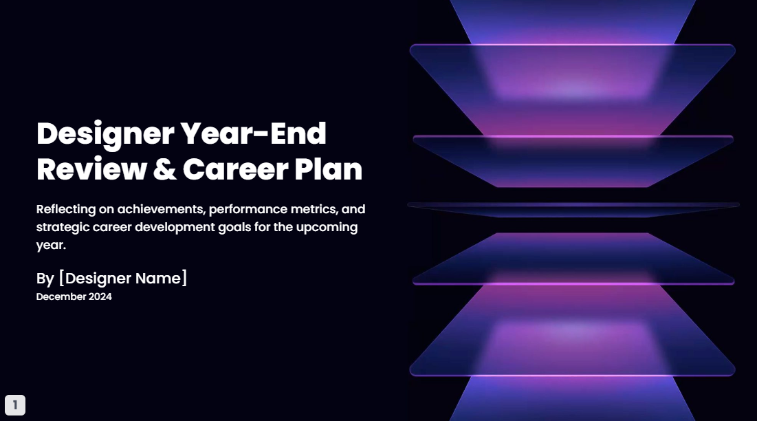 Here is the Ultimate Designer Year End Review & Career Plan PPT ...
