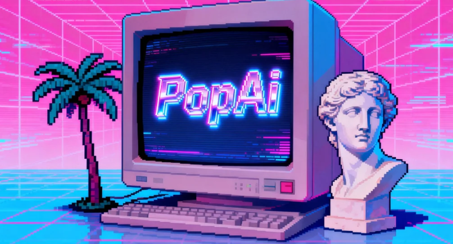 PopAi Makes Vaporwave Aesthetic Slides Presentation Effortless - PopAi