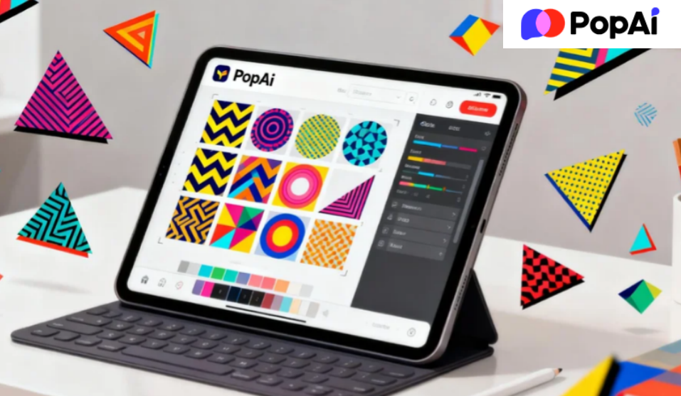 PopAi Creates Stunning Geometric Memphis Pattern Slides - PopAi